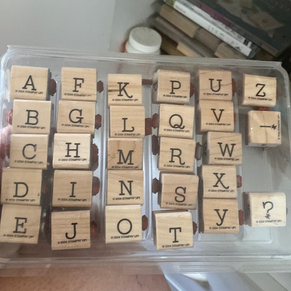 Stampin' Up! | Office | Stampin Up Alphabet Stamp Set | Poshmark